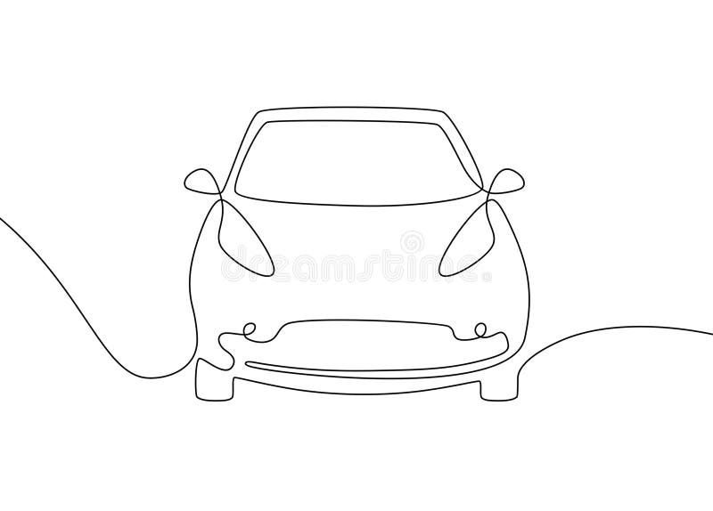 Vector electric car stock vector. Illustration of hybrid - 309720204