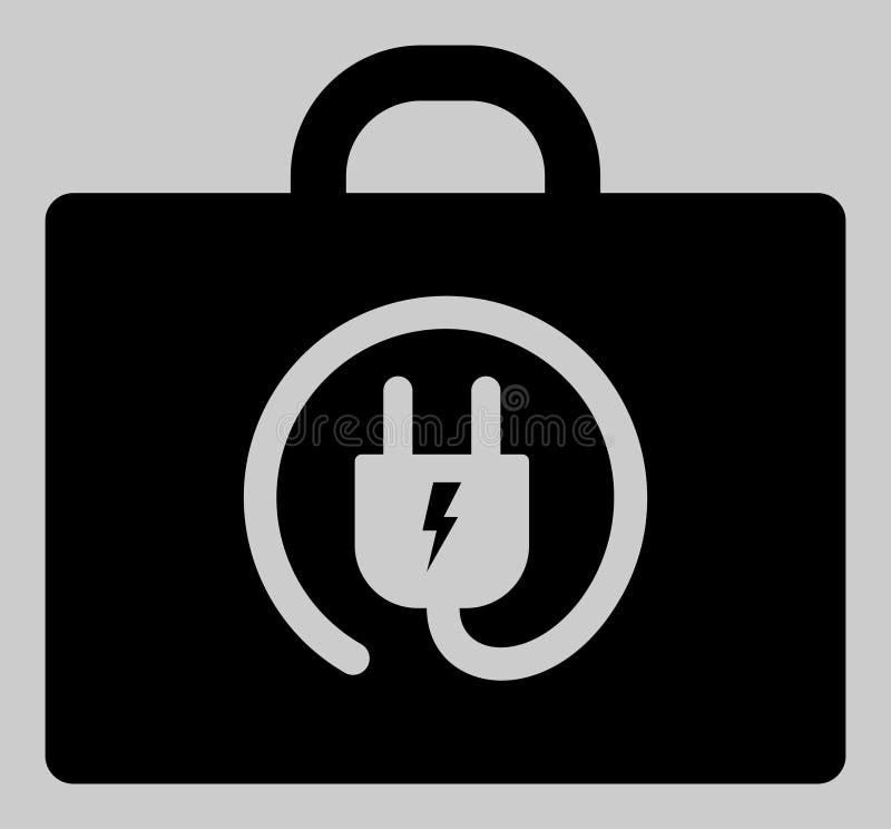 Vector Electric Plug Box Icon Illustration Stock Vector - Illustration ...