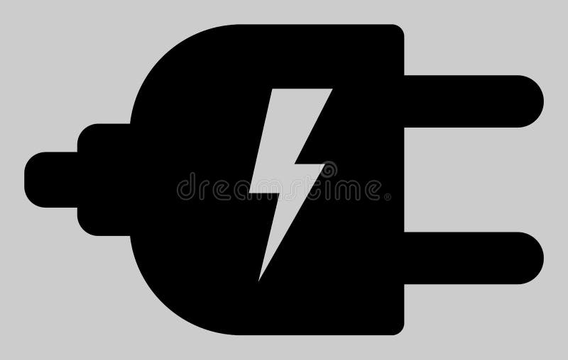Vector Electric Source Icon Illustration Stock Vector - Illustration of ...