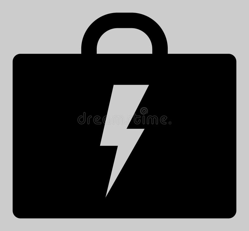 Vector Electric Toolbox Icon Illustration Stock Vector - Illustration ...