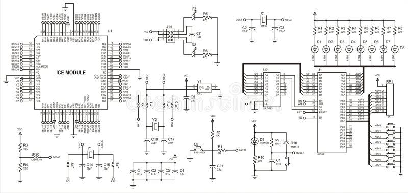 A Printed Circuit Board of an Electronic Device (top and Bottom Layer ...