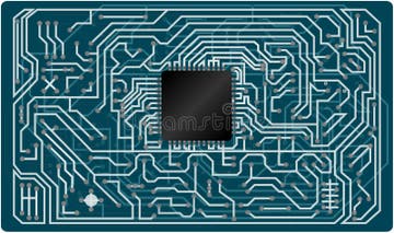 Vector Electronic Circuit Board Stock Vector - Illustration of device ...