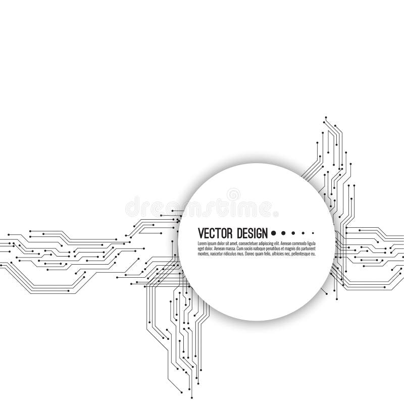 Vector Electronic Motherboard. Stock Vector - Illustration of ...