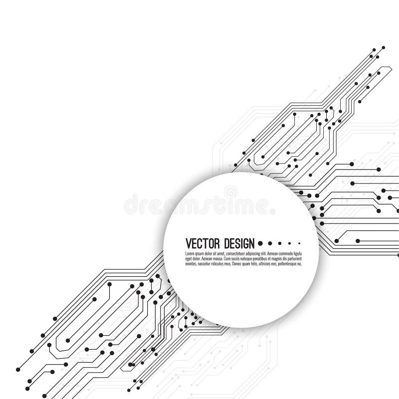 Vector Electronic Motherboard. Stock Vector - Illustration of ...