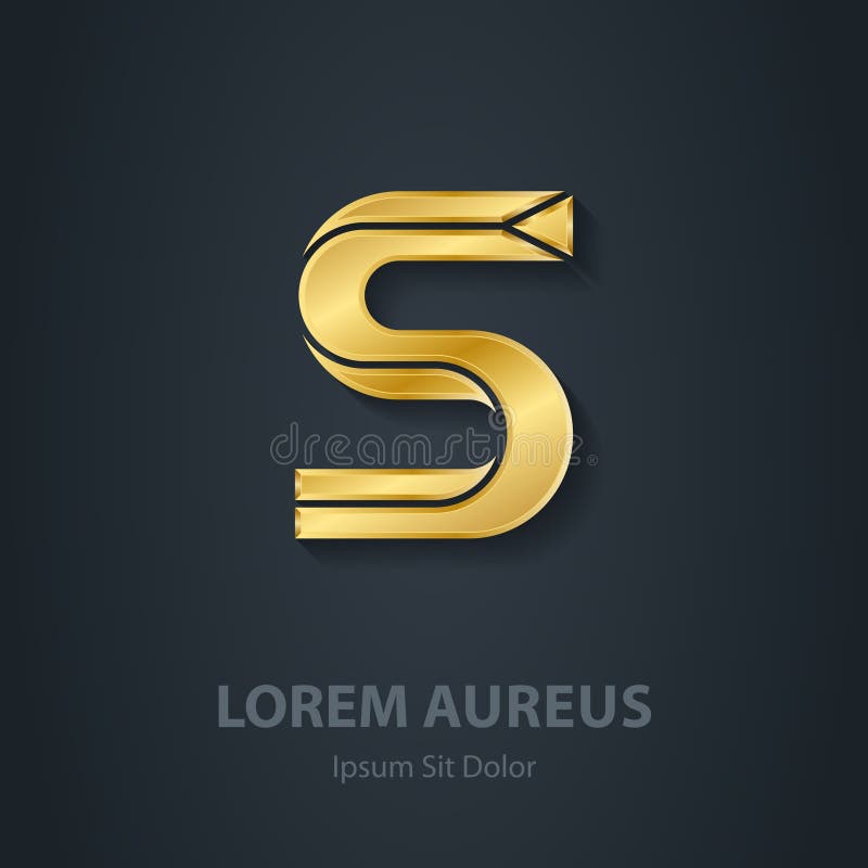 Gold Elegant Letter's Stock Illustrations – 2,526 Gold Elegant Letter's ...