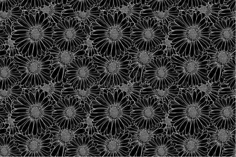Vector Elegant Seamless Pattern with Flowers, Open-work Pattern ...