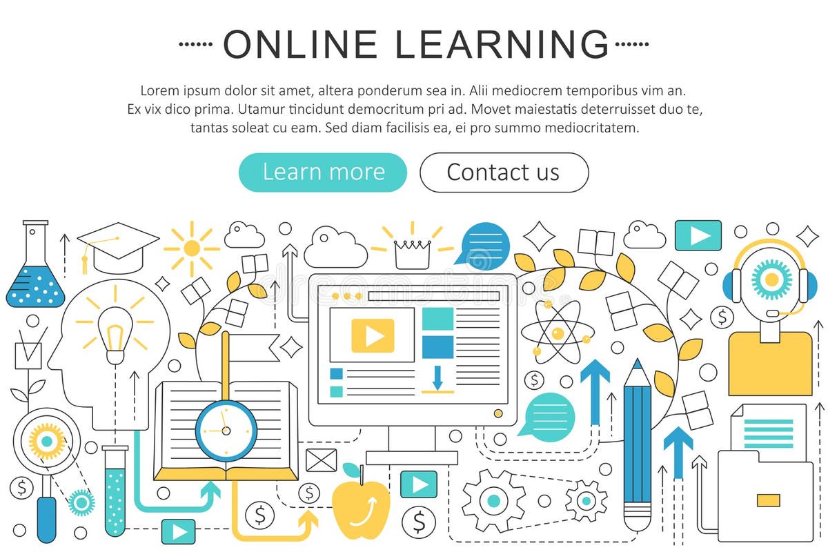 E Learning Poster Design Stock Illustrations – 739 E Learning Poster ...