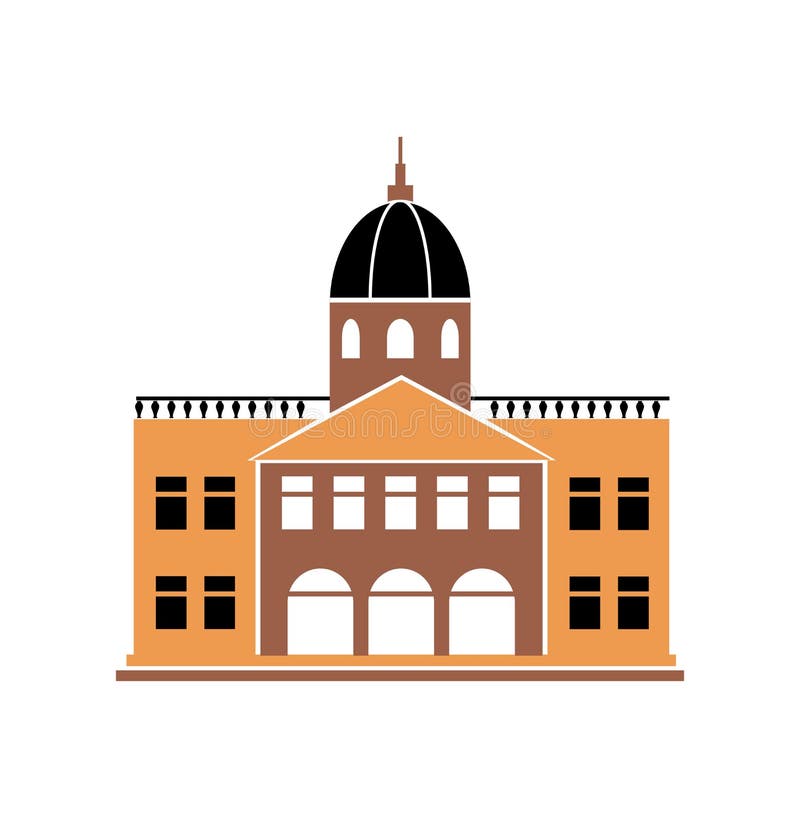 Vector Element Silhouette Single House Construction Building Stock ...