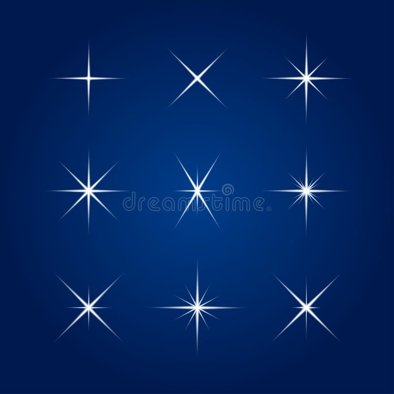 Vector Element - Flash, Highlight, Star. Stock Vector - Illustration of ...