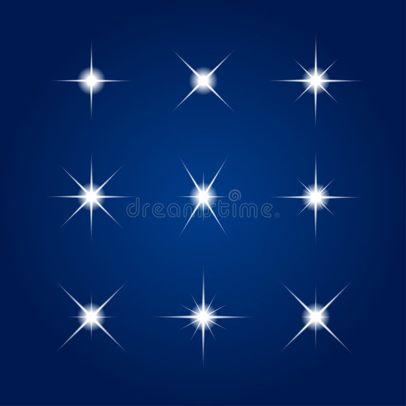 Vector Element - Flash, Highlight, Star. Stock Vector - Illustration of ...