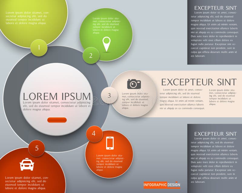 Vector Element for Infographic Design Theme Red,Presentation and Stock ...