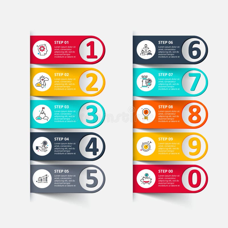 Vector Element for Infographic. Stock Vector - Illustration of plan ...