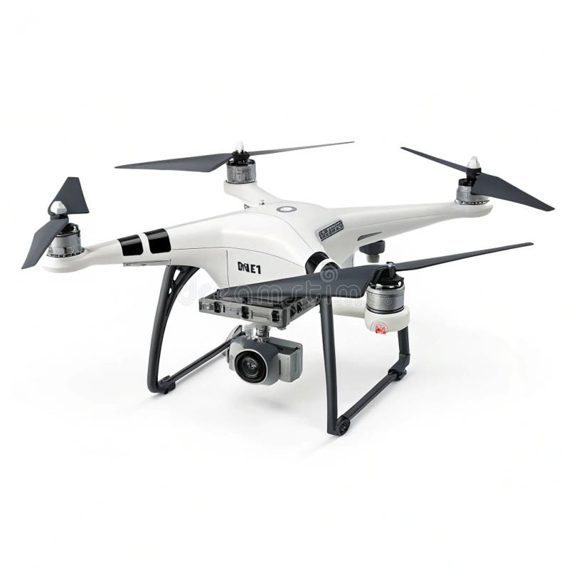 Drone Vector Element Isolated on White Background Stock Illustration ...