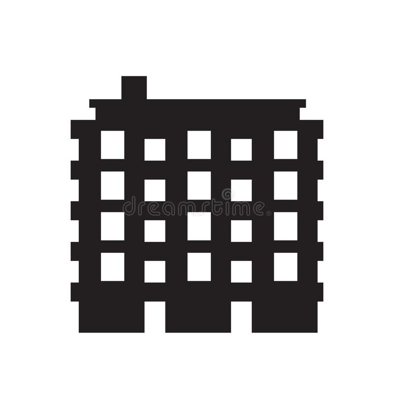 Vector Element Silhouette Single House Construction Building Stock ...