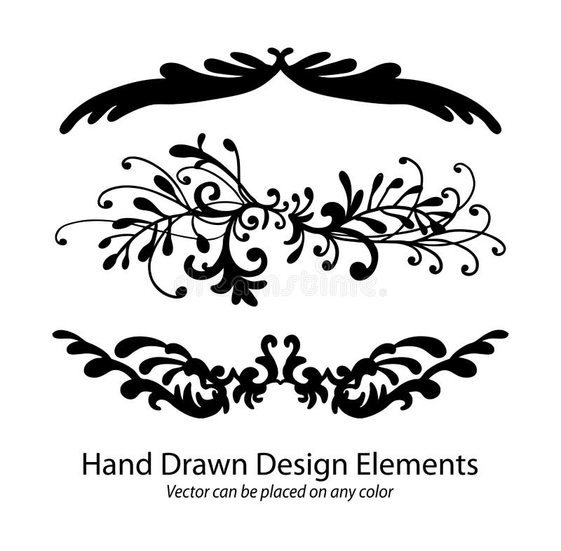 Vector Paragraph or Text Dividers, Fancy Design Elements Stock Vector ...