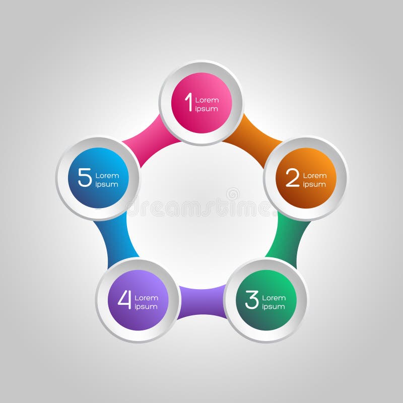 Vector Elements of Infographics for Business. Step by Step Process ...