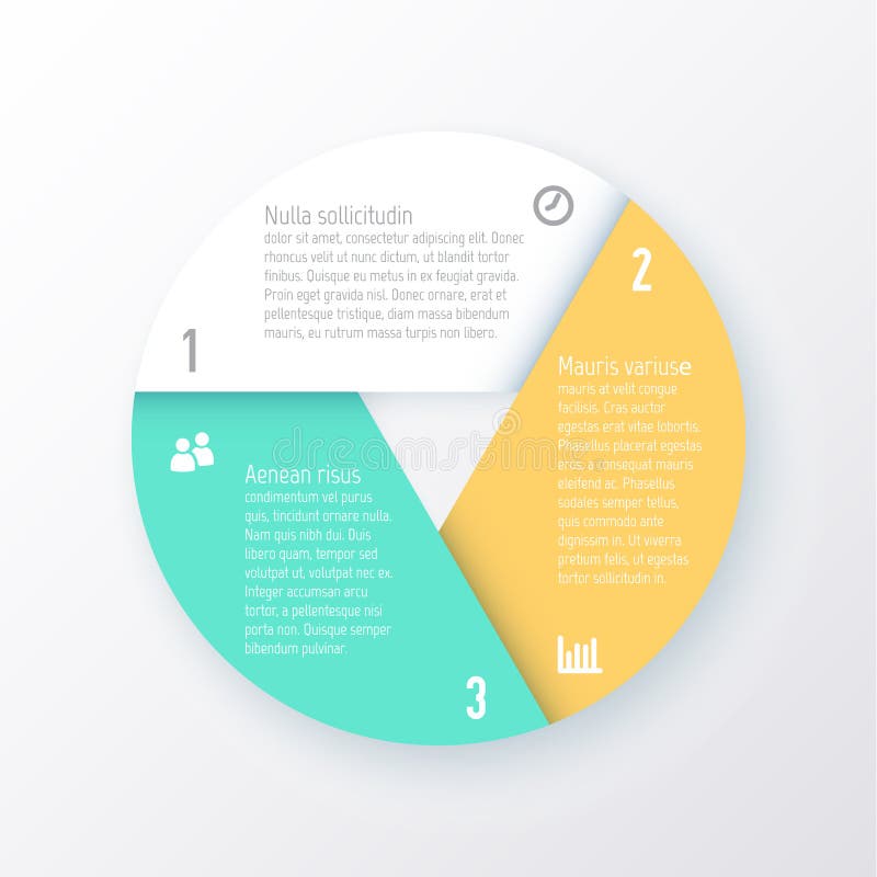 Vector Elements for Infographics. Template of a Pie Chart. Stock ...