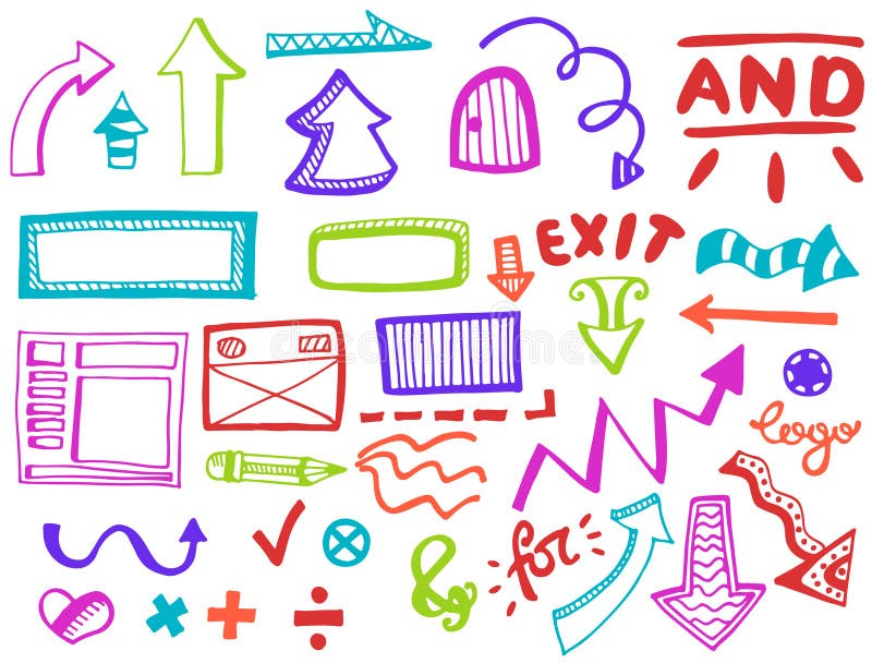 Vector elements set stock vector. Illustration of collection - 54296191