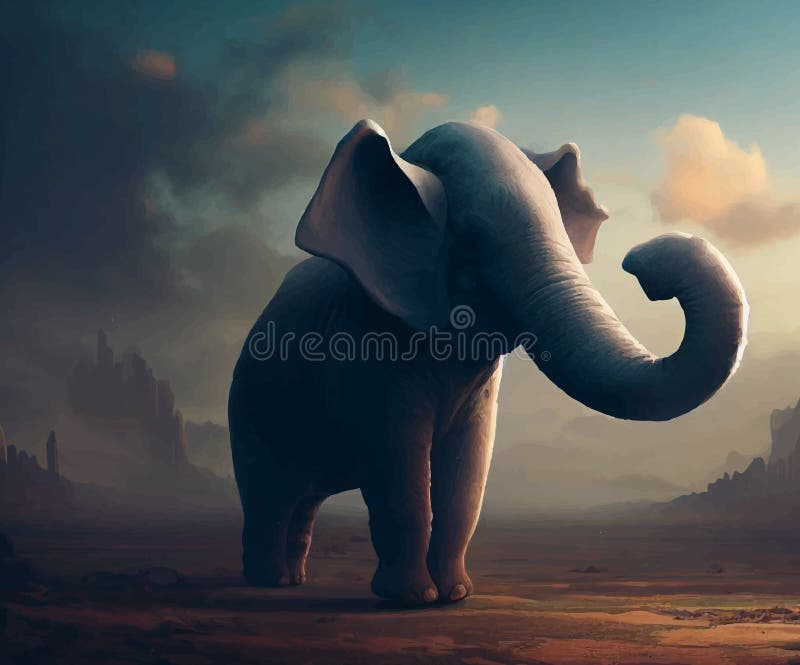 Vector Elephant Photo Realistic Stock Vector - Illustration of ...