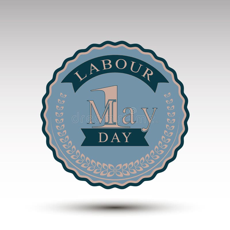 The Vector Emblem for Labour Day Stock Vector - Illustration of element ...