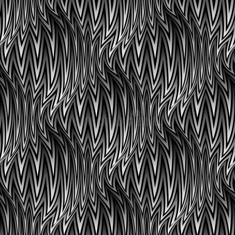 Vector Embossed Repeatable Pattern of Spiky Flaps. Optical Art ...