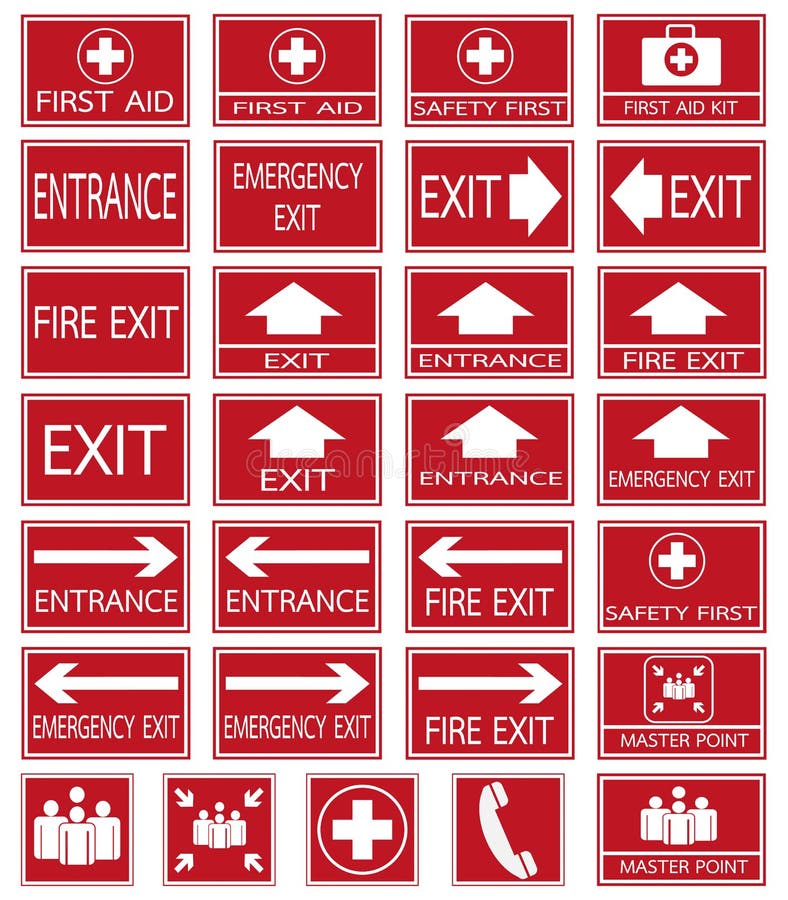 Emergency Exit Sign Vector
