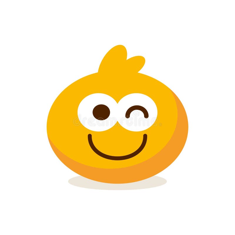 Vector Emoji Cute Winking Face Illustration Isolated Stock Vector ...