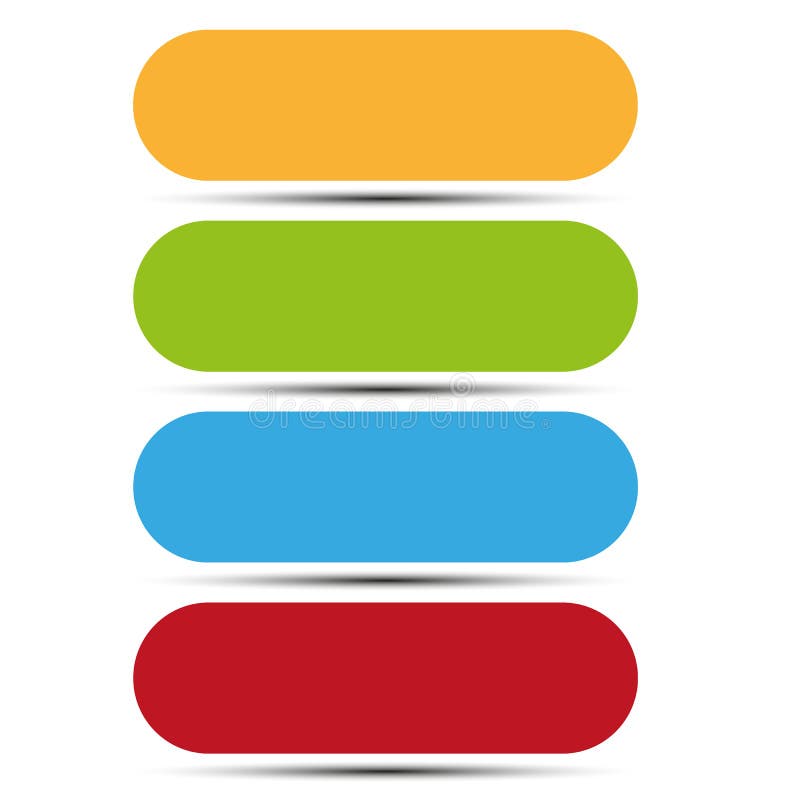 Vector - Empty Color Web Icons with Shadow Stock Illustration ...