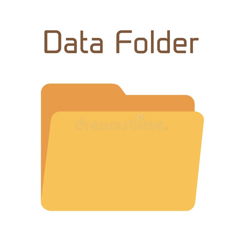 Empty folder stock illustration. Illustration of business - 57889955