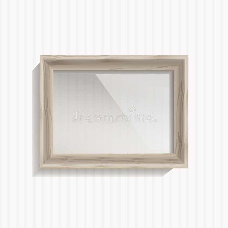 Vector Empty Frame on the Wall Stock Vector - Illustration of luxury ...