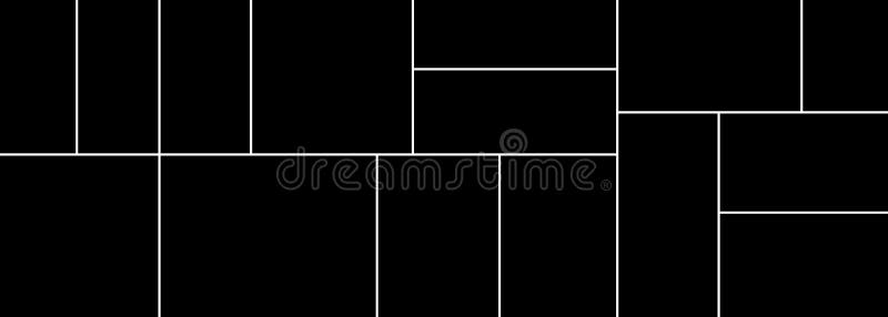 Vector Empty Photo Frame. Collage Template. Frames for Memory Stock ...