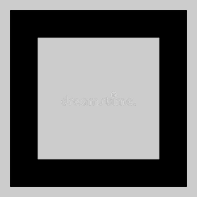 Vector Empty Square Icon Illustration Stock Vector - Illustration of ...