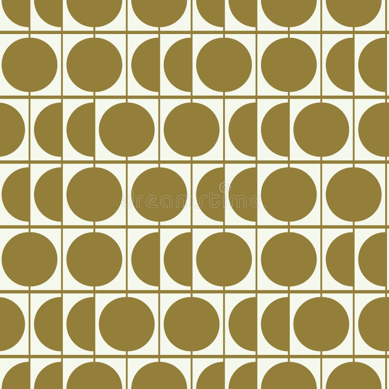 Vector Endless Geometric Pattern Composed with Circles and Lines Stock ...