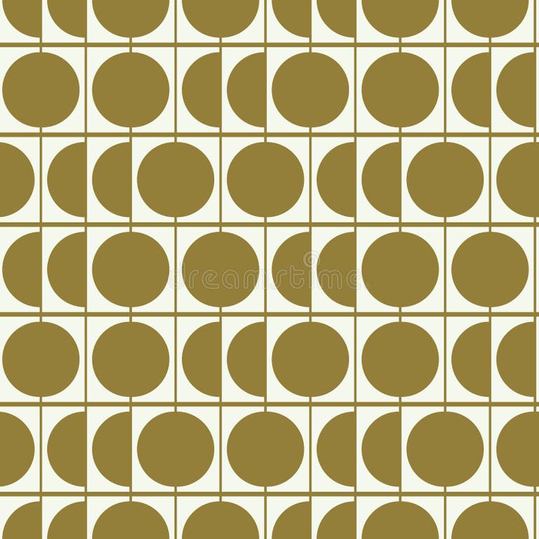 Vector Endless Geometric Pattern Composed with Circles and Lines Stock ...