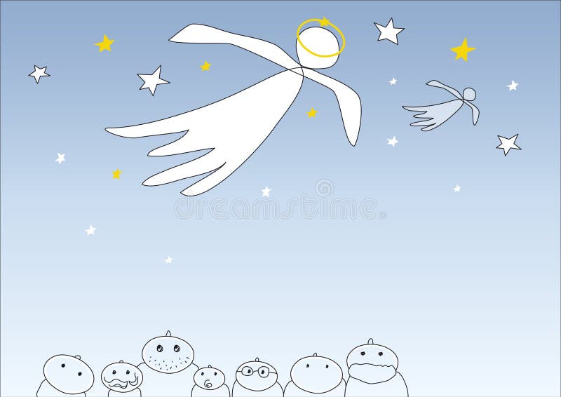 Vector engel vector illustratie. Illustration of creatief - 7192909