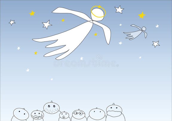 Vector engel vector illustratie. Illustration of creatief - 7192909