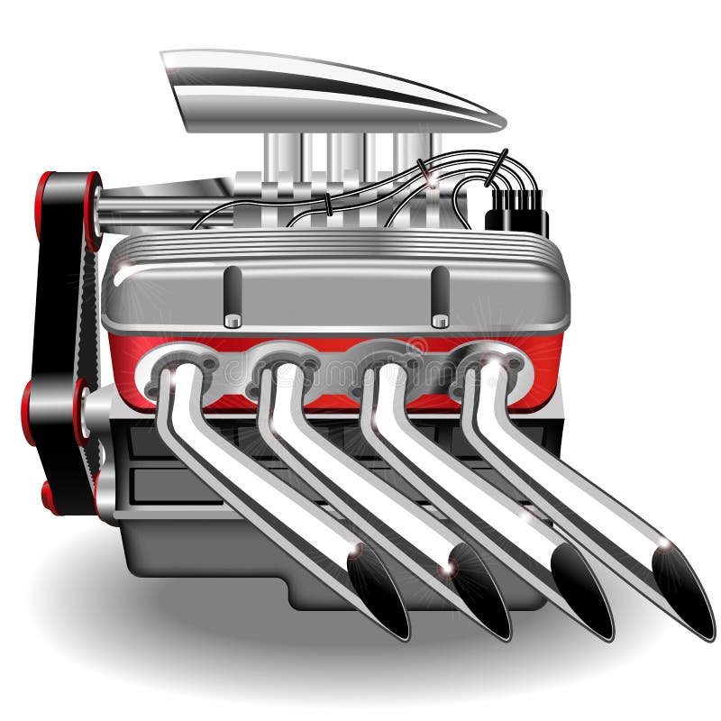 Vector Cartoon Turbo Engine Stock Vector - Illustration of design, cool ...