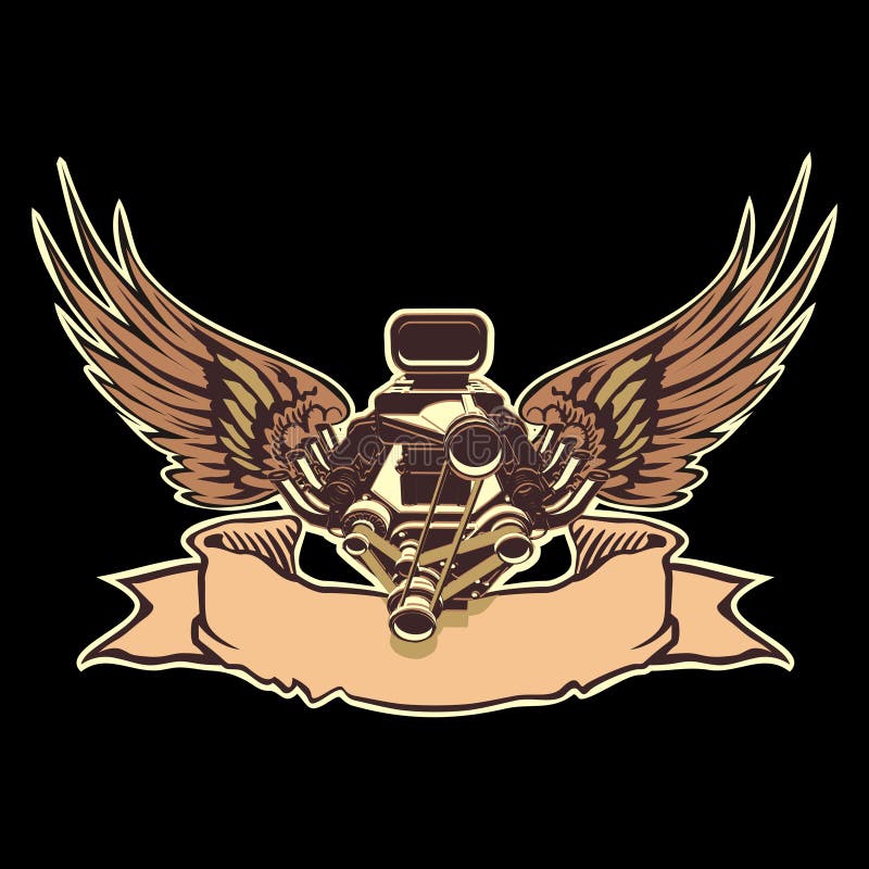 Vector engine stock vector. Illustration of metallic, grunge - 5848348