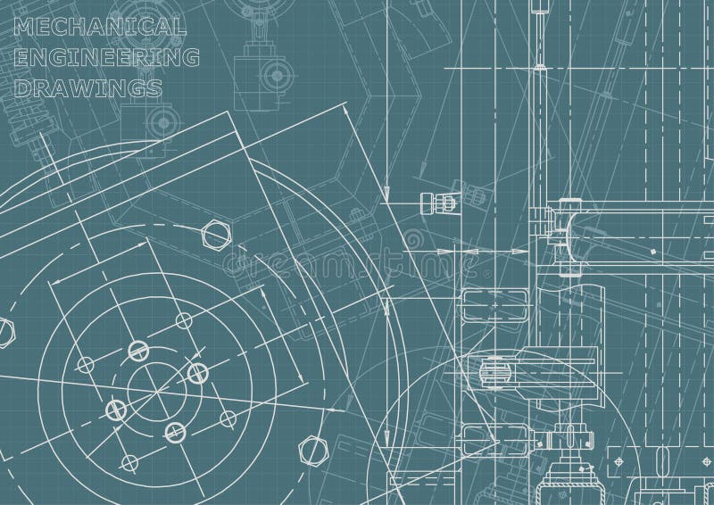 Vector Engineering Illustration. Computer Aided Design Systems ...