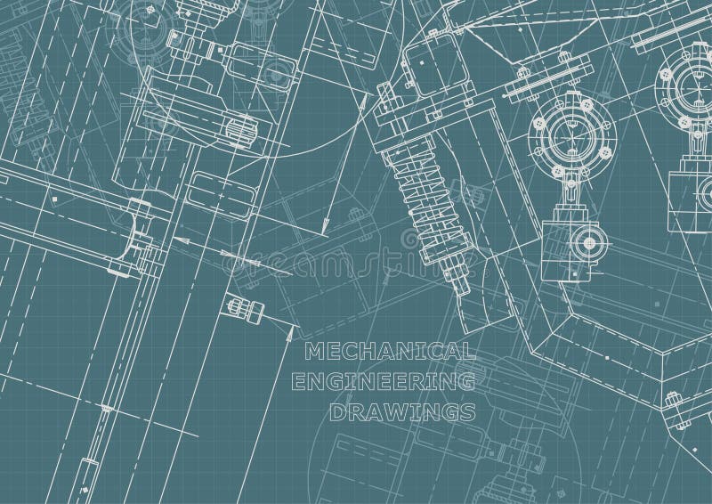 Vector Engineering Illustration. Computer Aided Design Systems ...