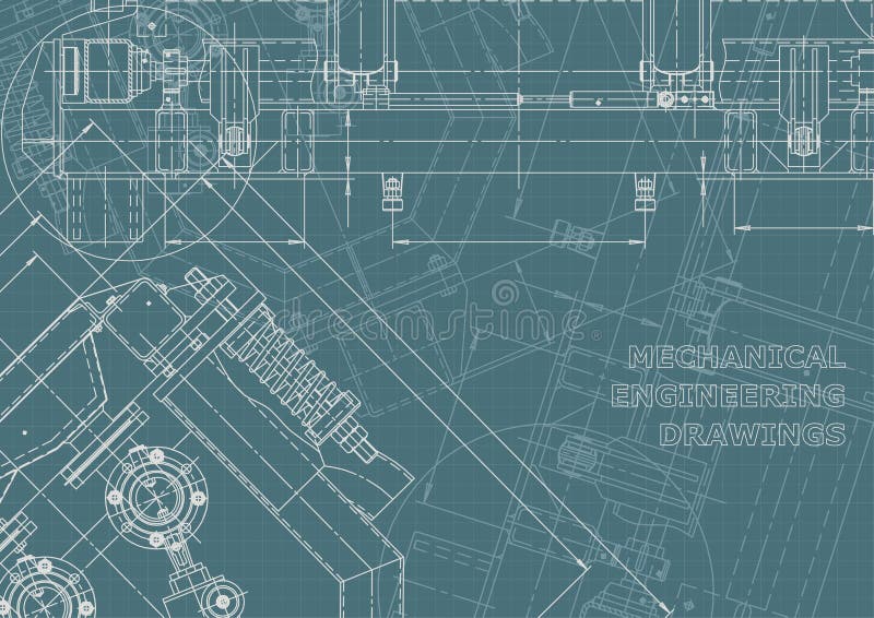 Vector Engineering Illustration. Computer Aided Design Systems ...