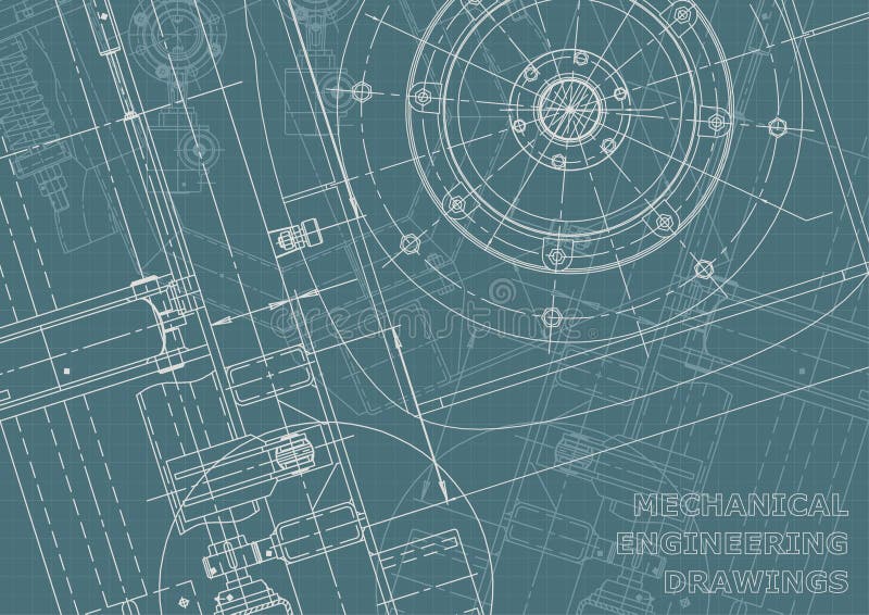 Vector Engineering Illustration. Computer Aided Design Systems ...