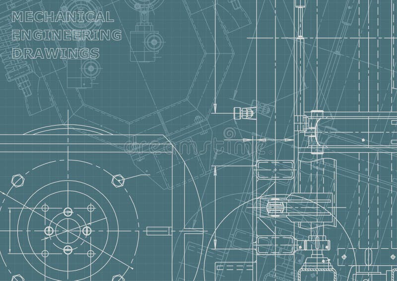 Vector Engineering Illustration. Computer Aided Design Systems ...