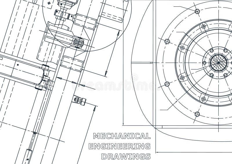 Vector Engineering Illustration. Cover, Flyer, Banner, Background Stock ...