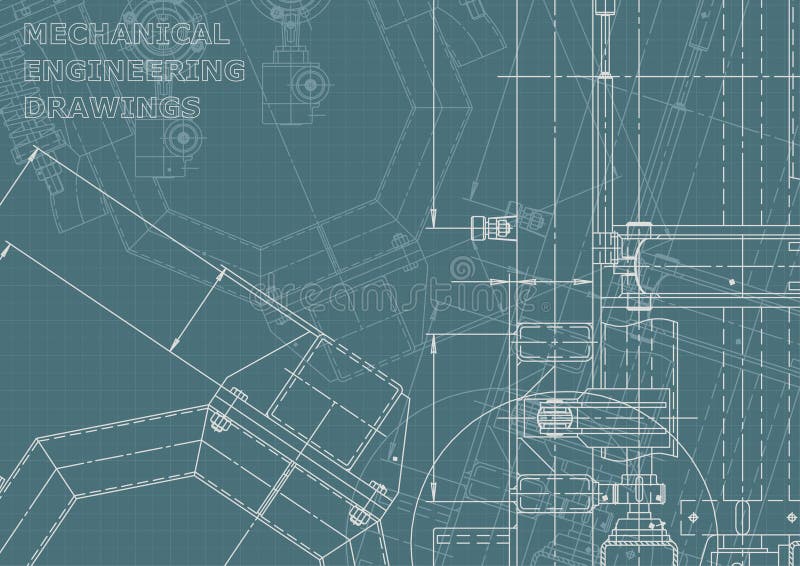 Vector Engineering Illustration. Computer Aided Design Systems ...
