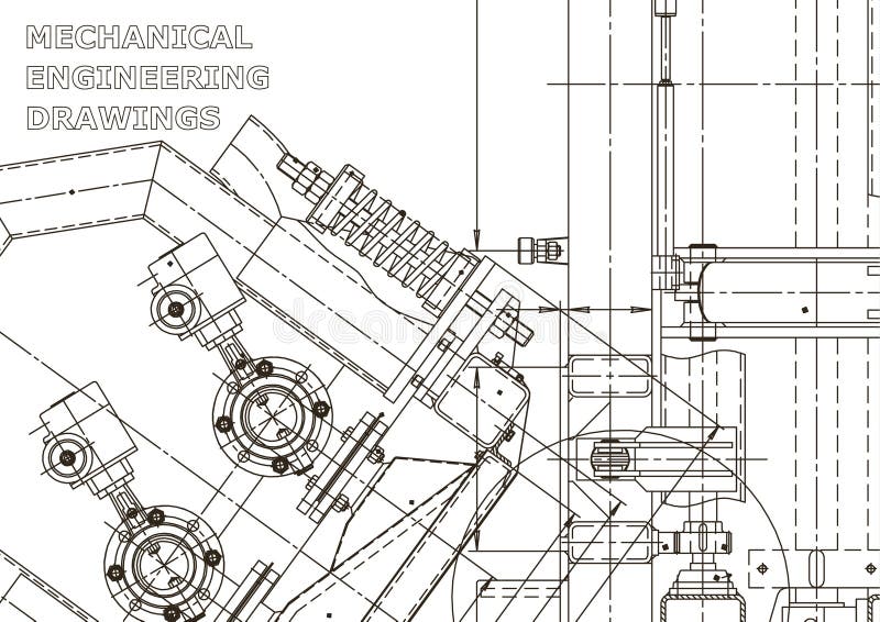 Vector Engineering Illustration. Cover, Flyer, Banner, Background Stock ...