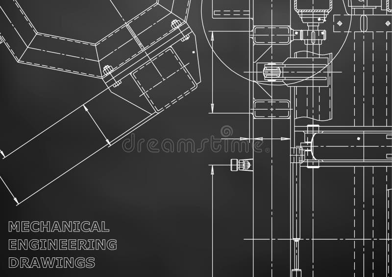 Blueprint, Sketch. Vector Engineering Illustration Stock Vector ...