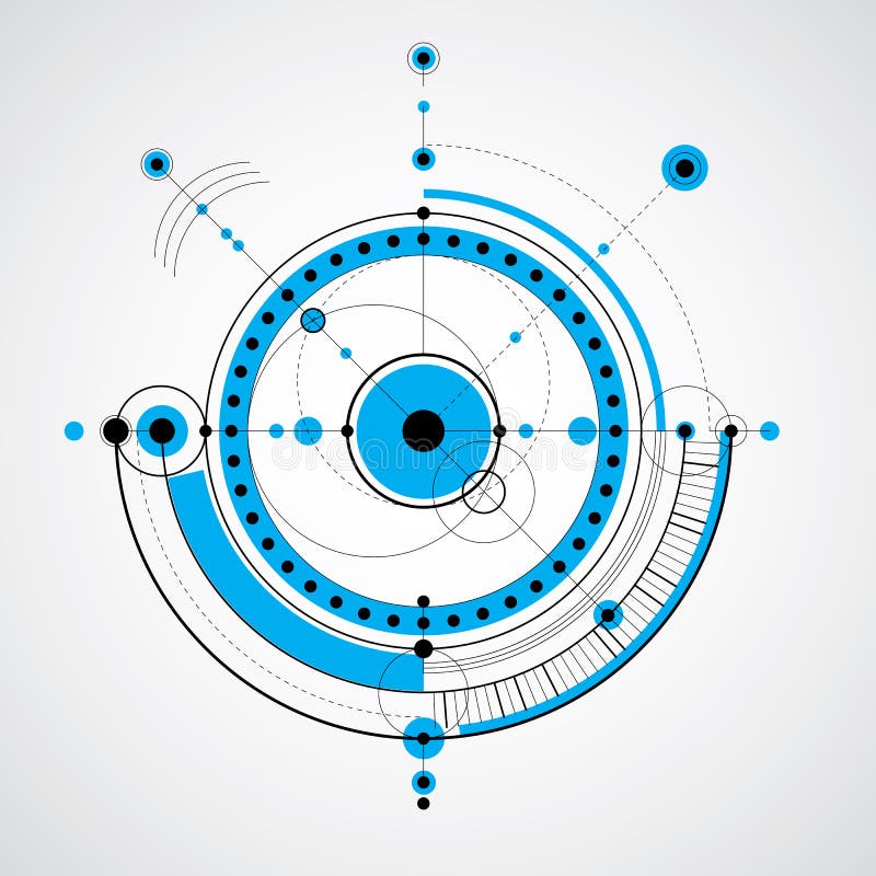 Vector Engineering Technological Background, Futuristic Technical Plan ...