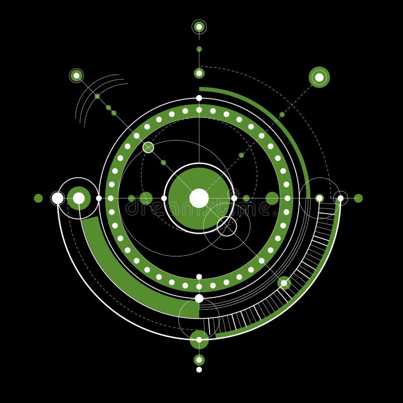 Vector Engineering Technological Background, Futuristic Technical Plan, Mechanism in Blue and ...