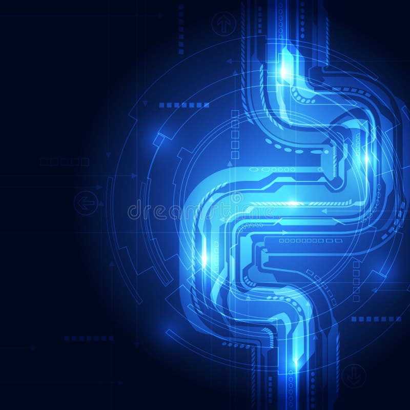 Vector Engineering Technology System, Abstract Background Stock Vector ...